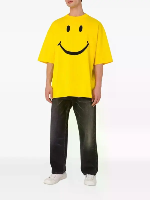 Moschino Organic Cotton Jersey T-shirt Smiley