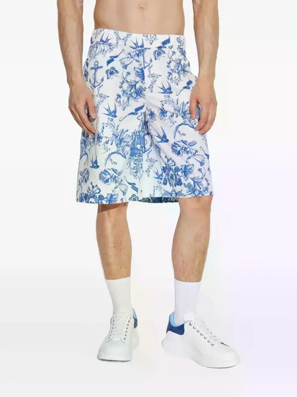 Alexander McQueen Floral-print Shorts