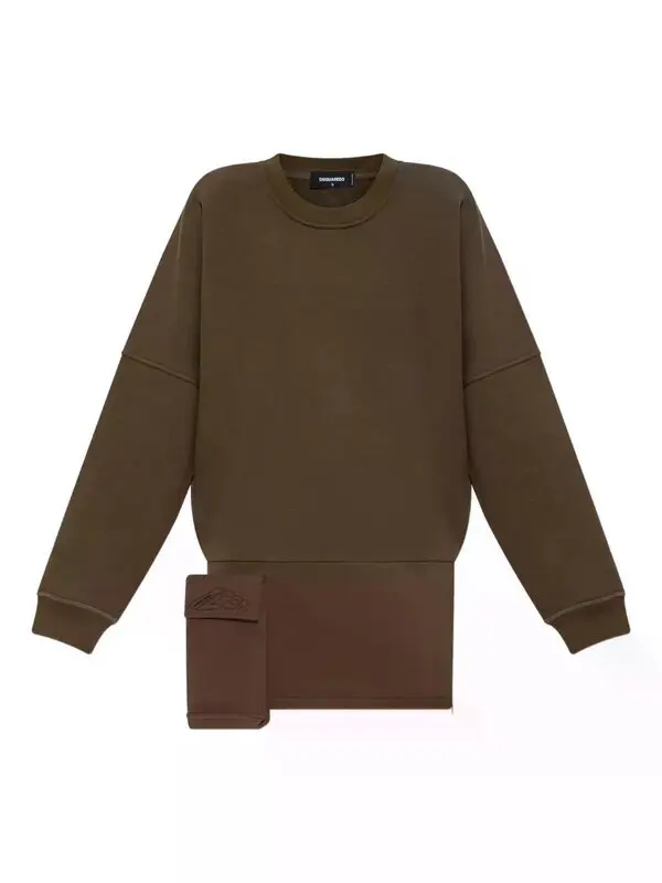 Dsquared2 Asymmetric-hem Sweatshirt Dress