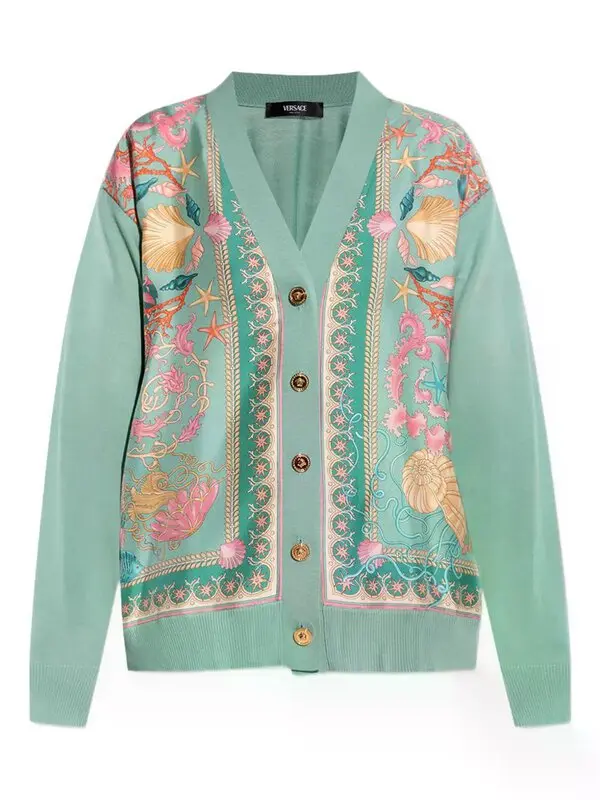 Versace Embroidered Cardigan