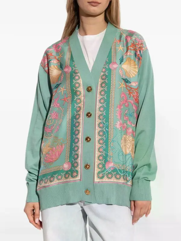 Versace Embroidered Cardigan