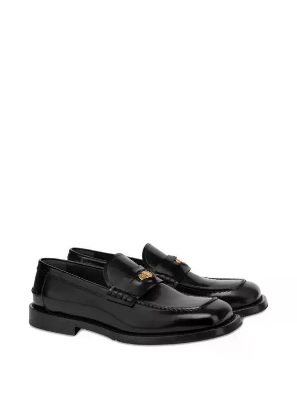 Moschino Leather Penny Loafers