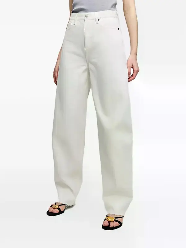HEY JOANIE Luna Flow Wide-leg Jeans - White