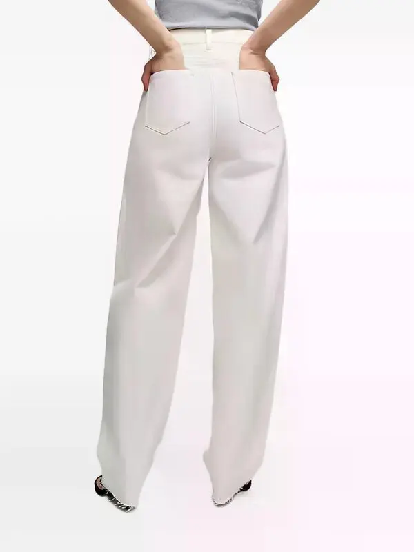 HEY JOANIE Luna Flow Wide-leg Jeans - White