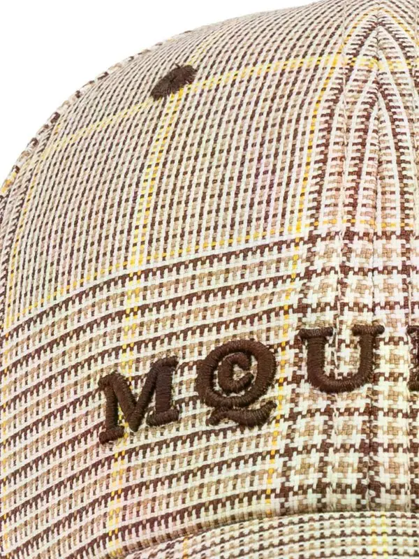 Alexander McQueen Checked Baseball Cap