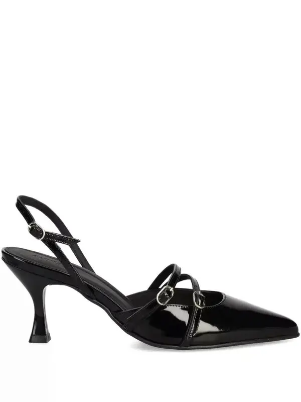 ALOHAS 75mm Patent-leather Slingback Pumps