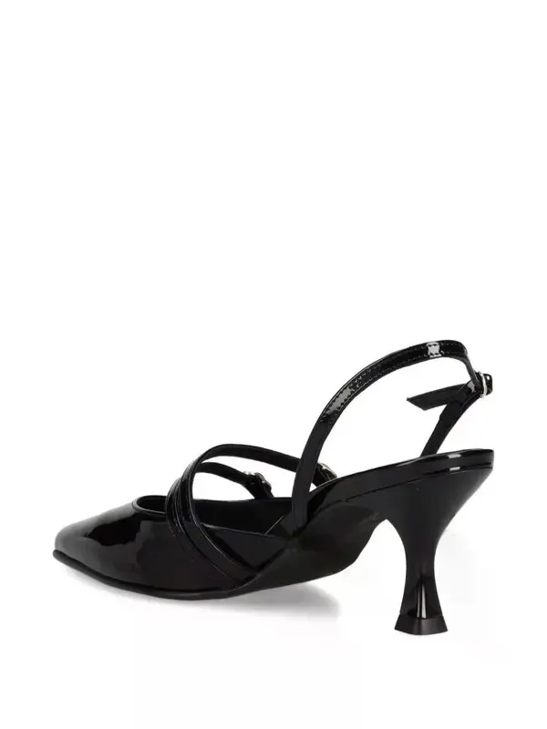 ALOHAS 75mm Patent-leather Slingback Pumps