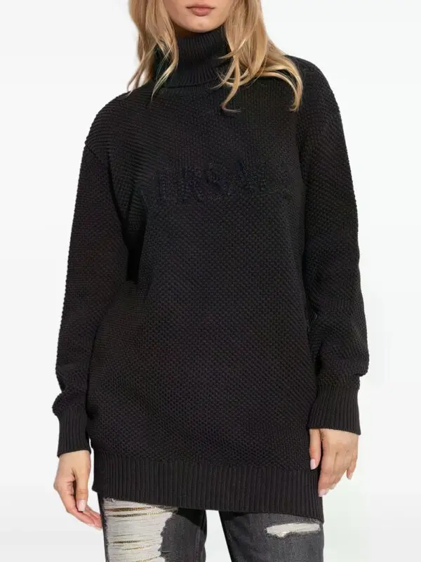 Versace Textured High-neck Jumper