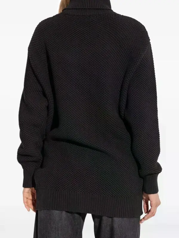 Versace Textured High-neck Jumper