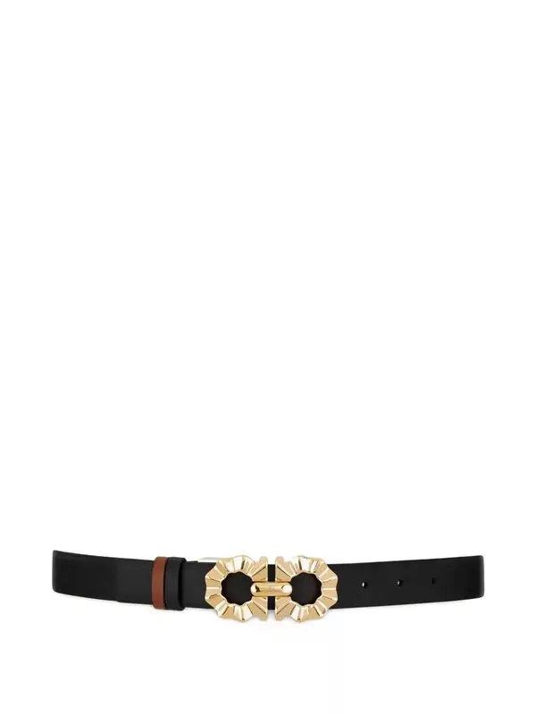 FERRAGAMO Gancini Reversible Belt - Black