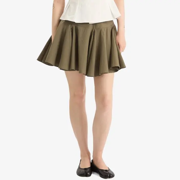 PEACHY DEN Dylan Mini Skirt - Leaf