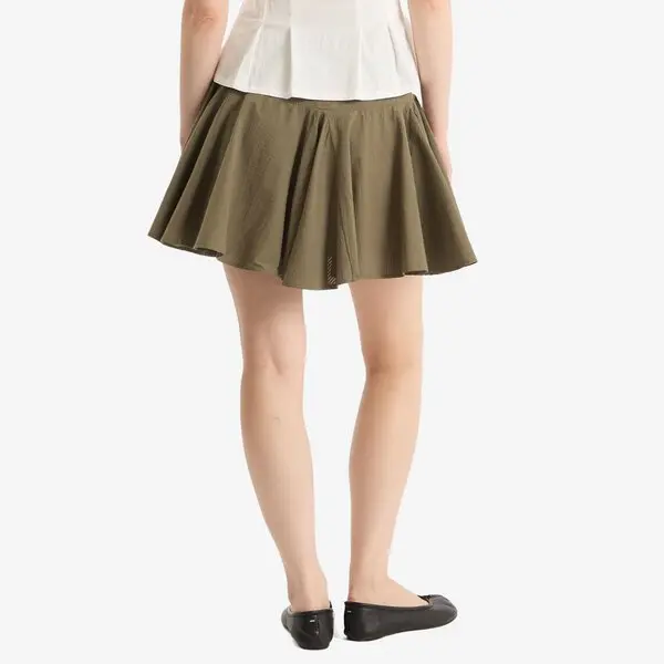 PEACHY DEN Dylan Mini Skirt - Leaf