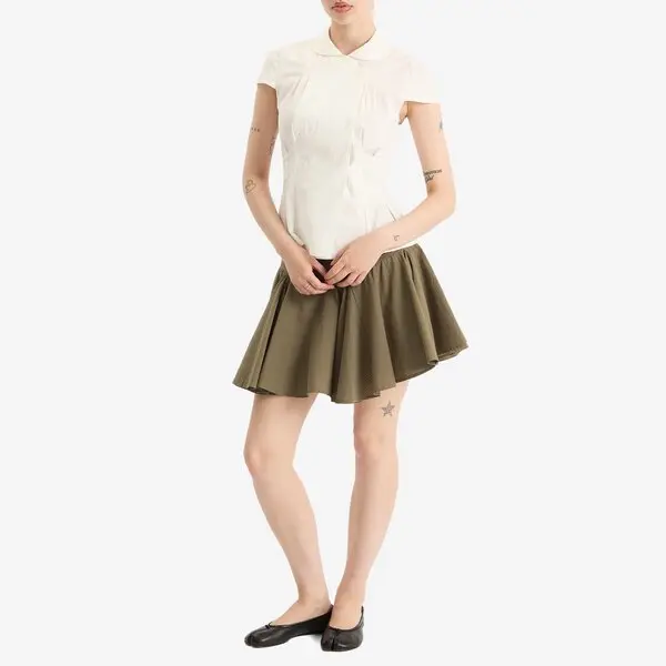 PEACHY DEN Dylan Mini Skirt - Leaf
