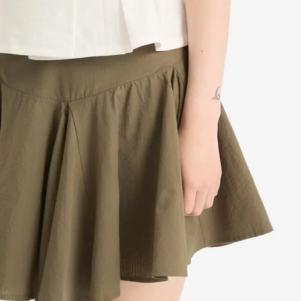 PEACHY DEN Dylan Mini Skirt - Leaf