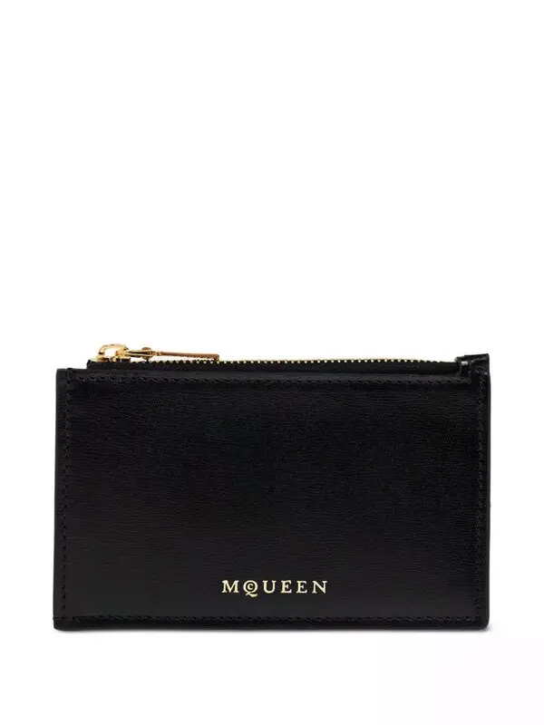 Alexander McQueen Leather Cardholder - Black