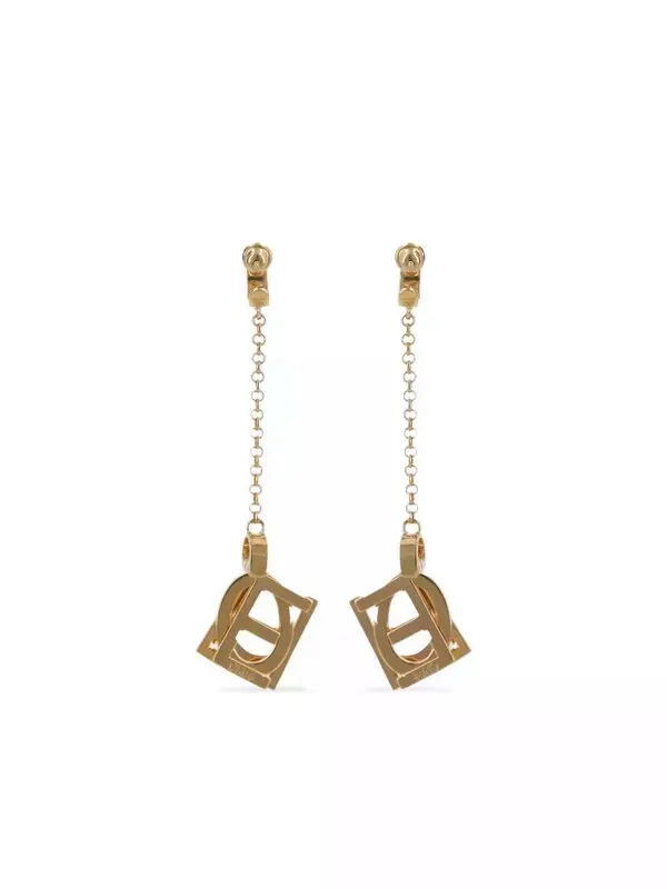 Chloé Geometric Drop Earrings - Gold