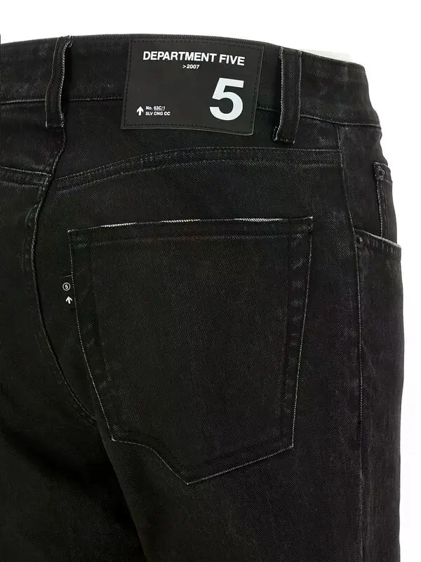 DEPARTMENT 5 Skeith Straight Leg Jeans - Black