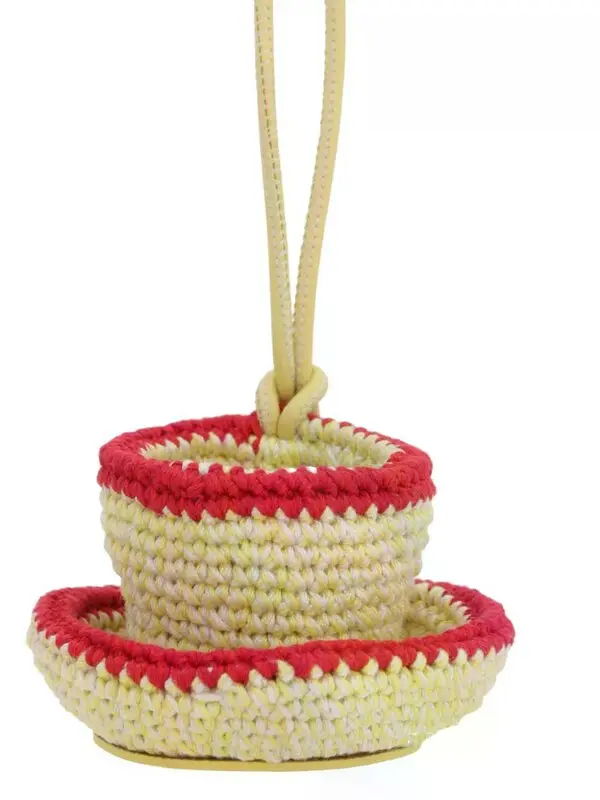 JW Anderson Tea Cup-pendant Bag Strap - Yellow