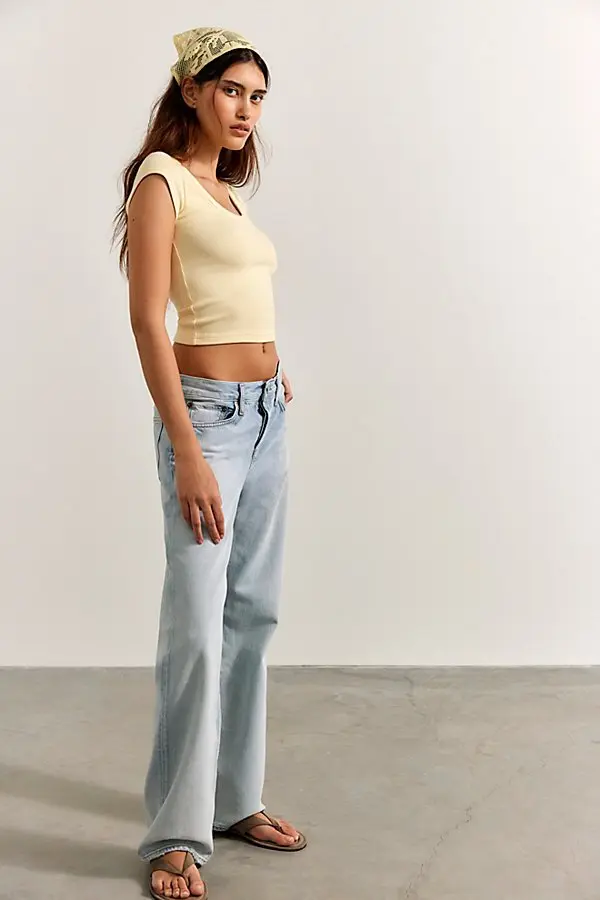 AGOLDE Low-rise Loose Straight Jeans - Amplify