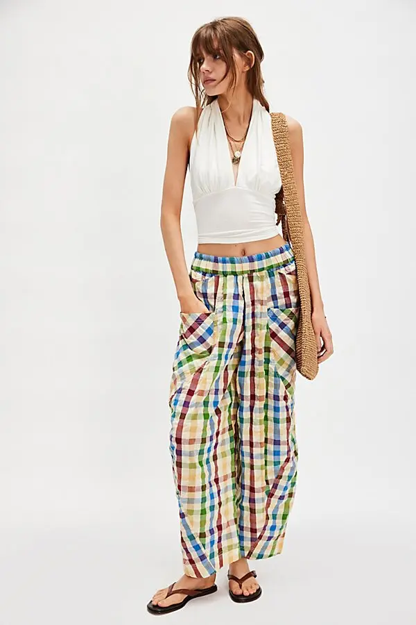 Free People Freehold Gingham Pants
