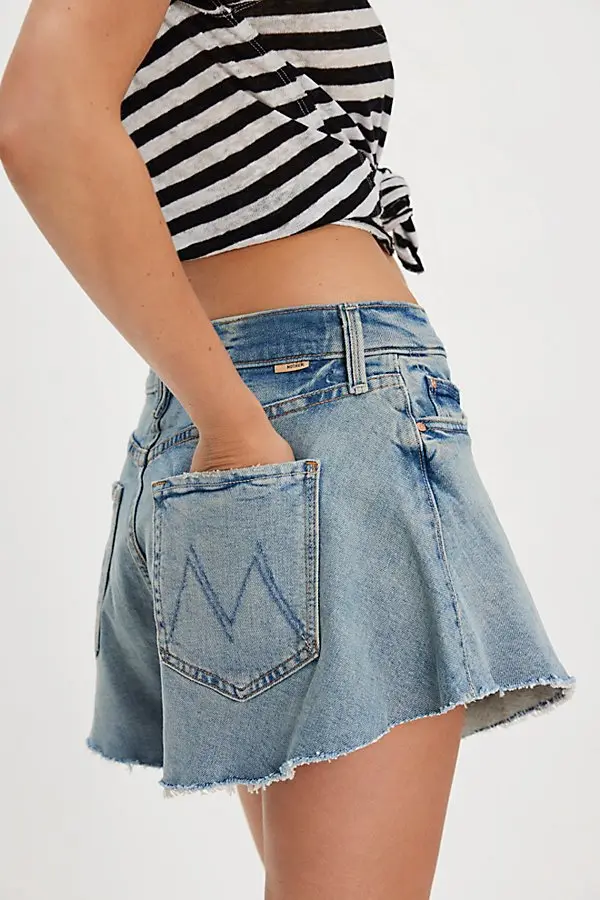 MOTHER The Flutter Short Fray Shorts - I Confess