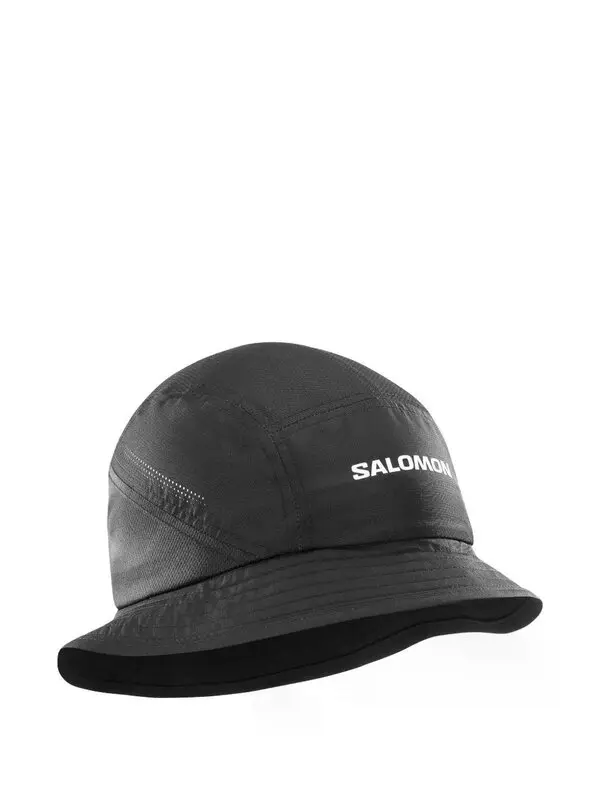 SALOMON Logo-print Bucket Hat - Black