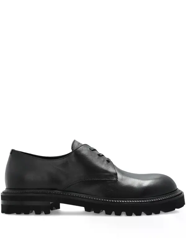 Giorgio Armani Lace-up Derby Shoes - Black