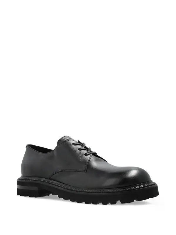 Giorgio Armani Lace-up Derby Shoes - Black