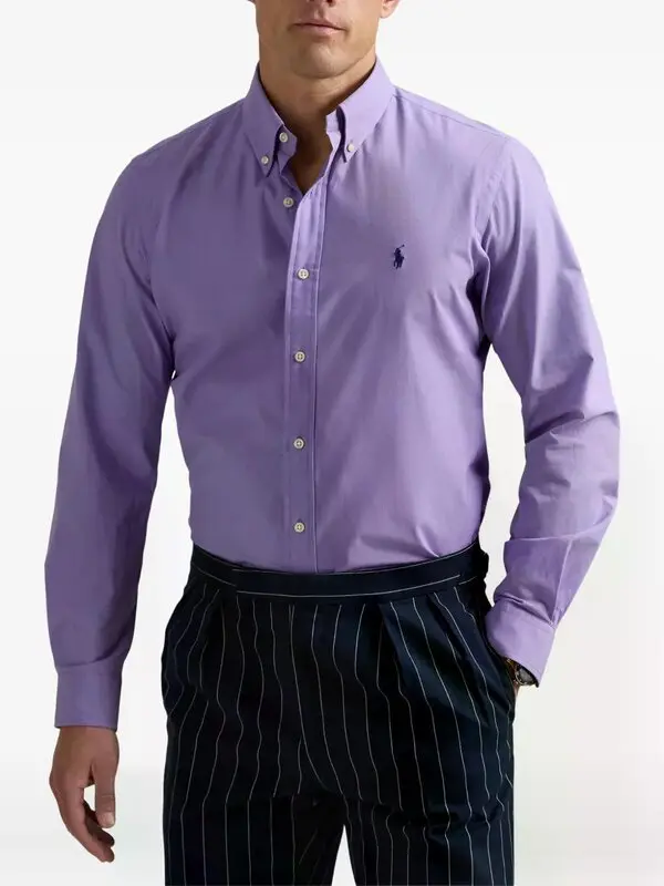 Polo Ralph Lauren Long-sleeve Button-down Shirt - Purple