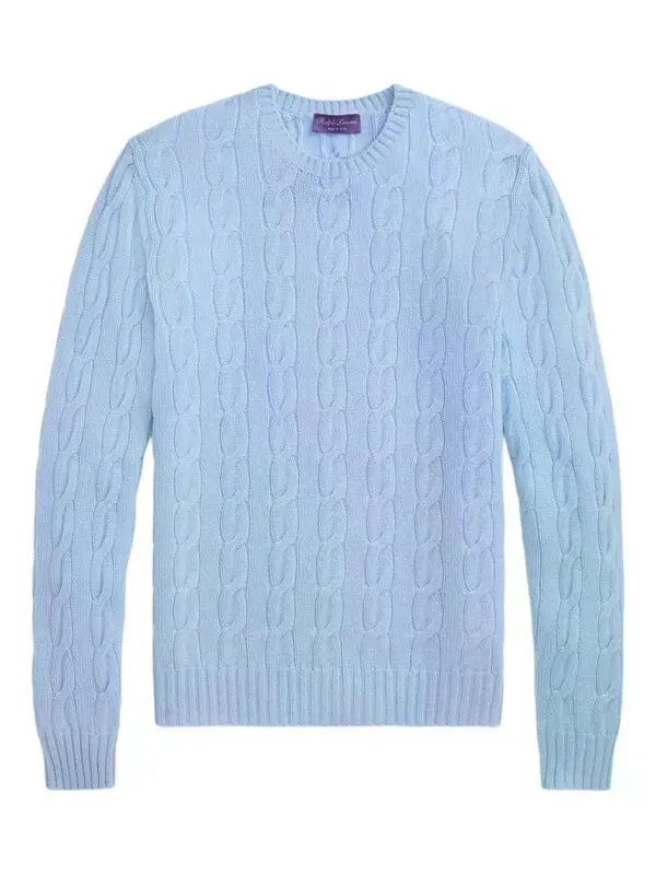 Ralph Lauren Purple Label Crew-neck Cable-knit Jumper