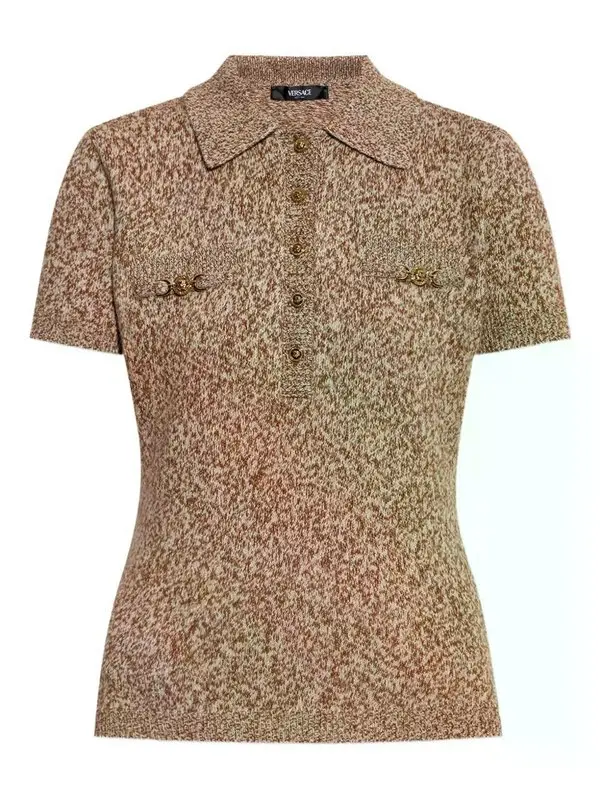 Versace Knit Polo Top