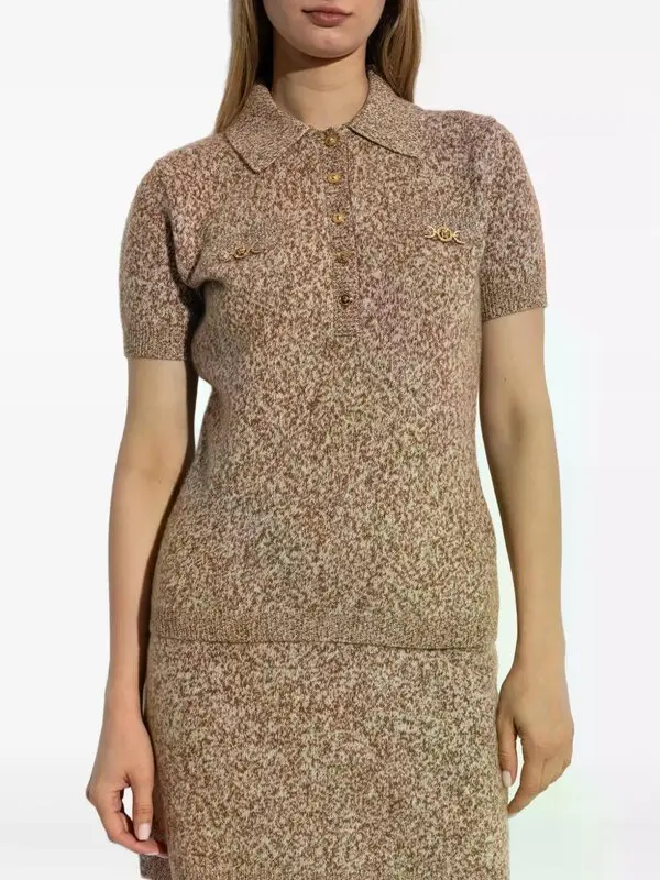 Versace Knit Polo Top