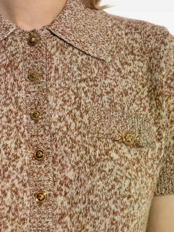 Versace Knit Polo Top