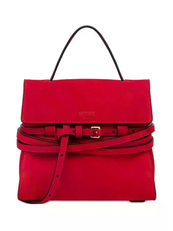 Moschino Small Tie Me Tote Bag - Red