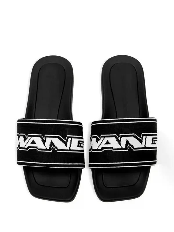 Alexander Wang Logo-strap Slides