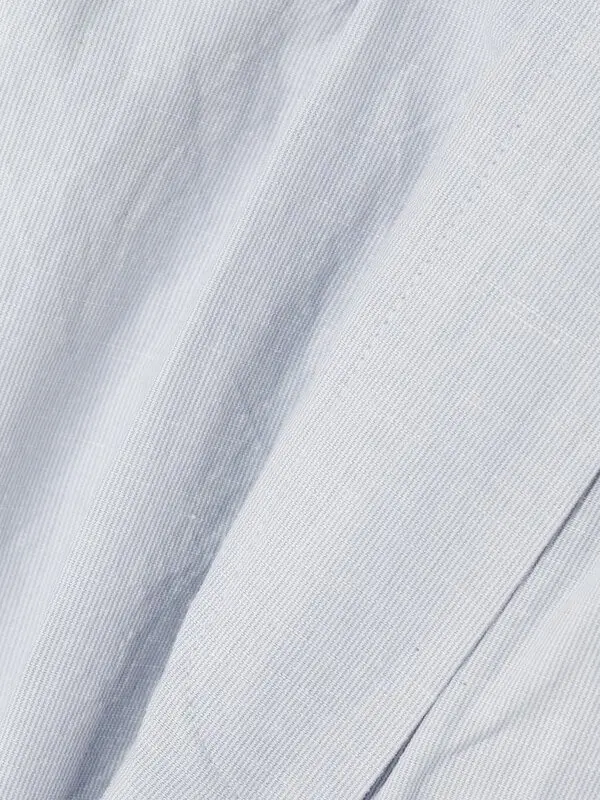 Proenza Schouler White Label Jana Striped Cotton And Linen-blend Shorts