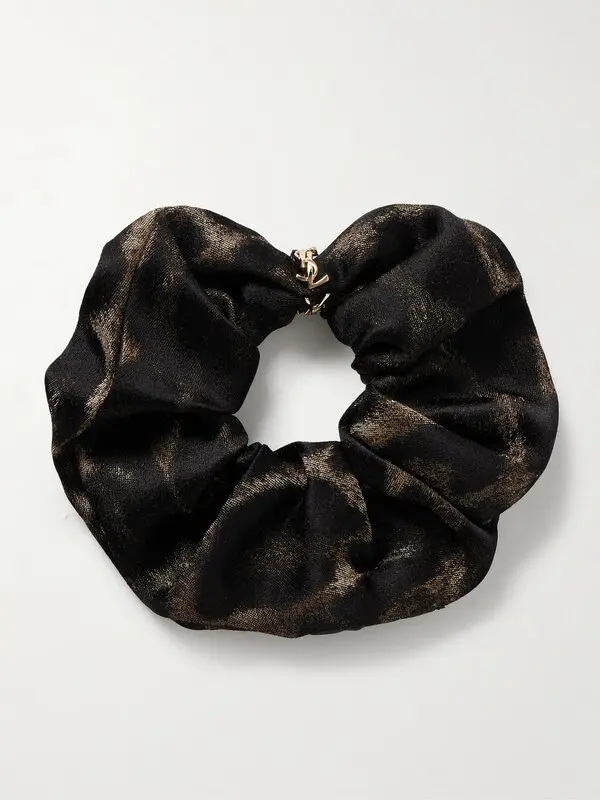Saint Laurent Leopard-print Hair Tie - Animal Print