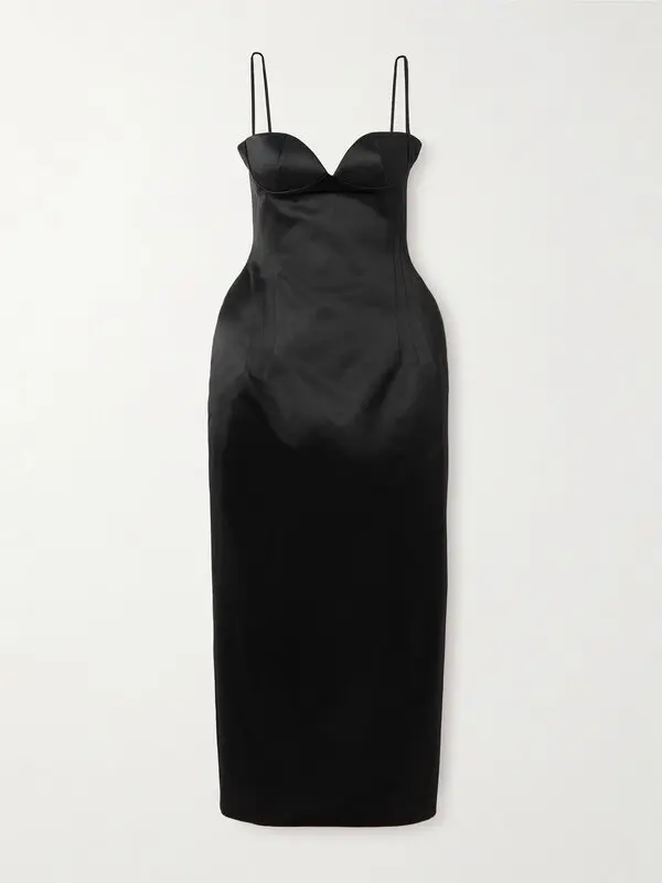 Magda Butrym Satin Midi Dress