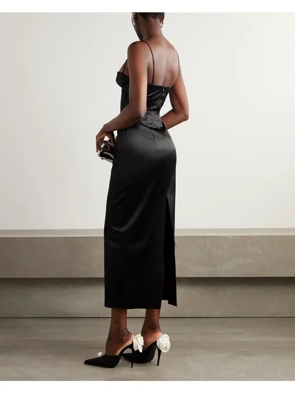 Magda Butrym Satin Midi Dress