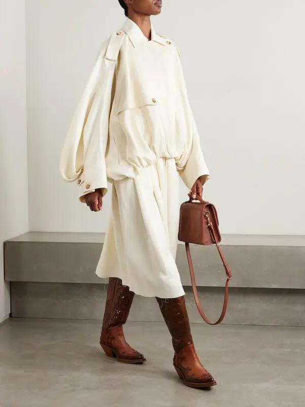 Gabriela Hearst Hunt Oversized Linen Jacket - Neutrals