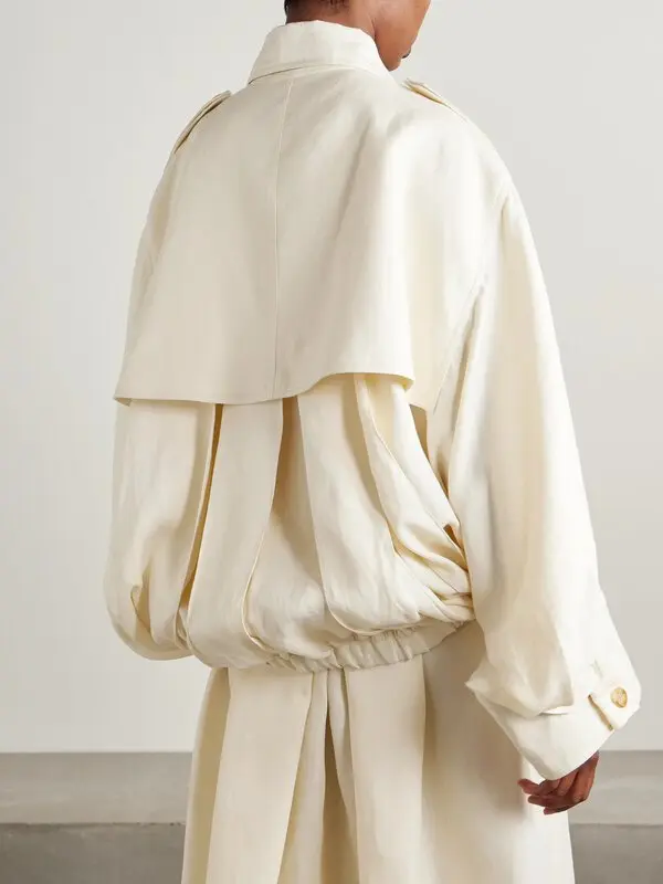 Gabriela Hearst Hunt Oversized Linen Jacket - Neutrals