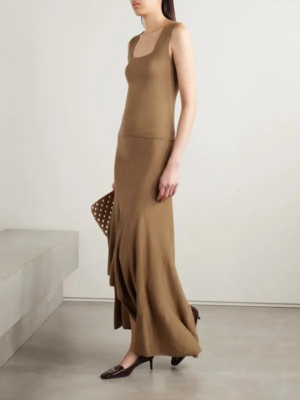 Khaite Sani Knitted Tank - Brown