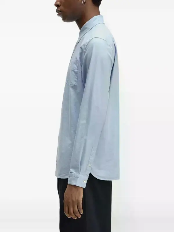 Fred Perry Logo-embroidered Button-down Shirt - Blue