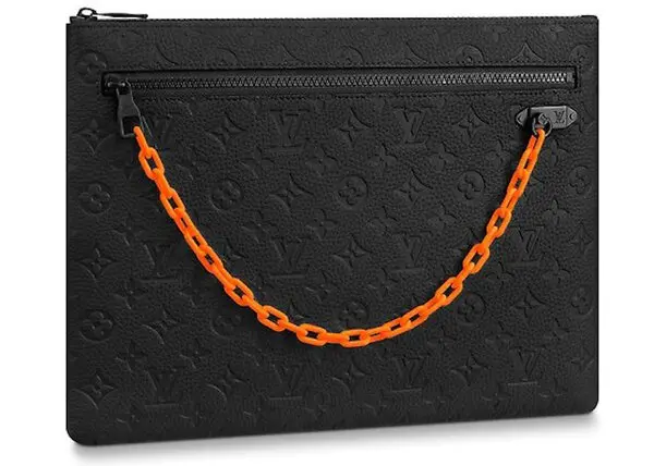 LOUIS VUITTON A4 Pouch Monogram - Absolute Black