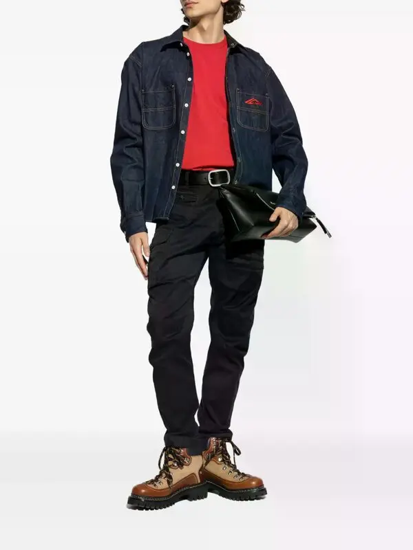 Dsquared2 Cotton Blend Cargo Trousers - Black