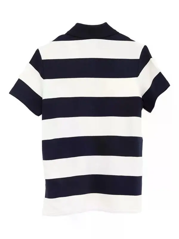 Moncler Striped Polo Shirt - Blue