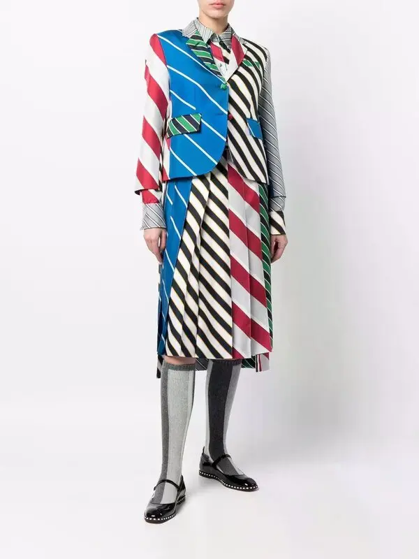 Thom Browne Striped Silk Blazer