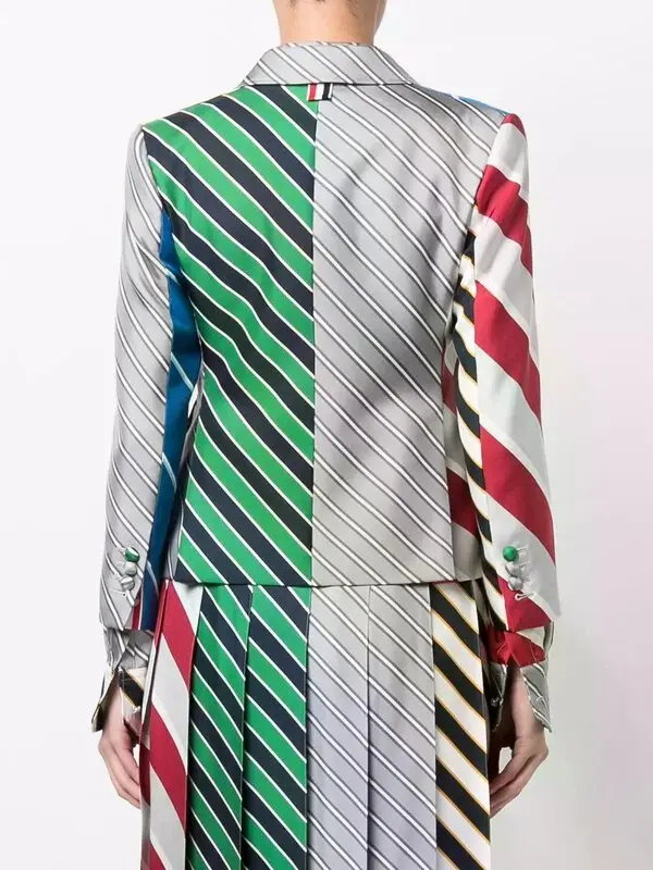 Thom Browne Striped Silk Blazer