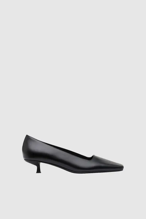 ST AGNI Square Toe Kitten Heel Pumps