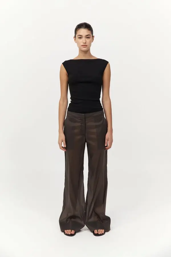 ST AGNI Tailored Transparent Trousers